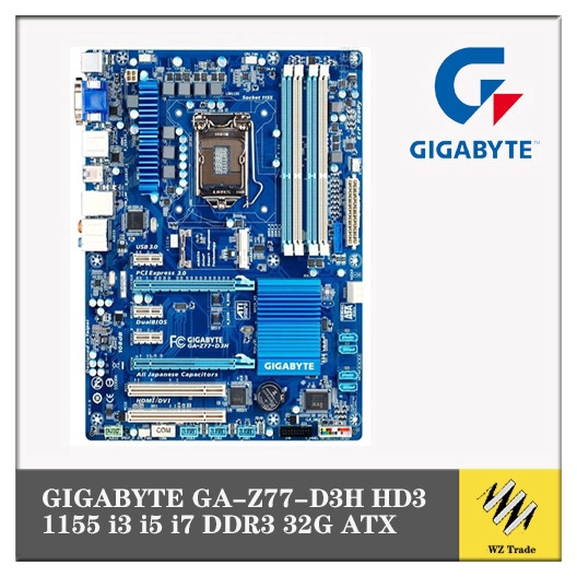 GIGABYTE GA-Z77-D3H Z77P-D3 Desktop Motherboard Z77 Socket LGA 1155 i3 ...