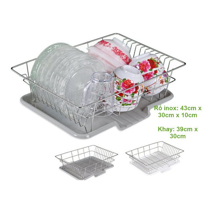 High quality 304 stainless steel dish rack + drip tray | Shopee Philippines