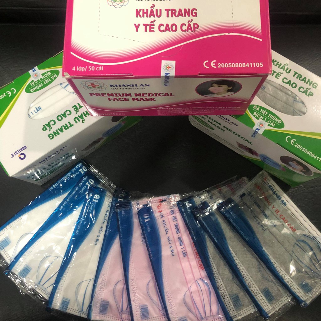 (50 pcs) Individually Packed Face Mask 4 Ply High Quality VIETNAM BRAND ...