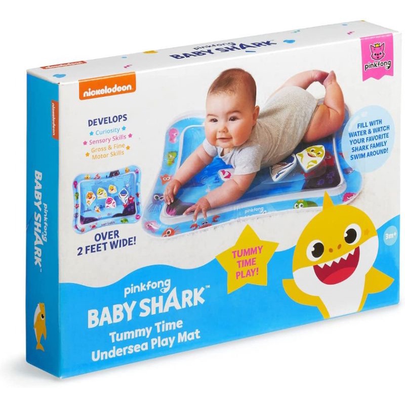 Pinkfong Baby Shark Tummy Time Water Fill Playmat / Baby Playmat ...