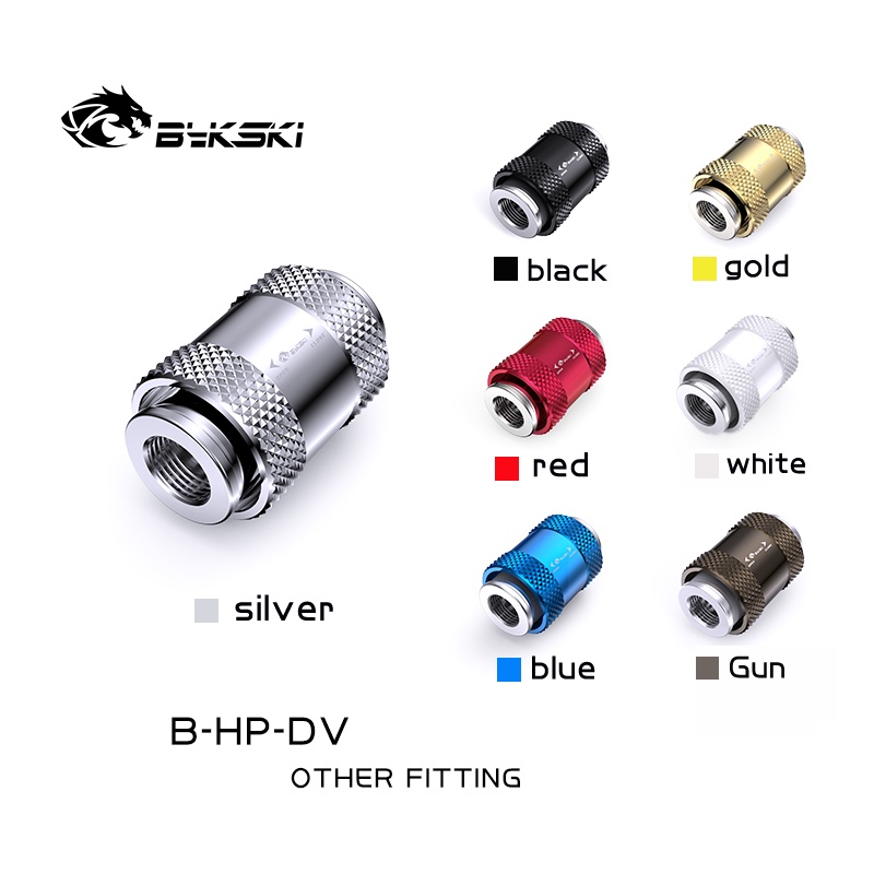 BYKSKI B-HP-DV Hand Push Valve G1/4 Thread Male to Famale Flat Push ...