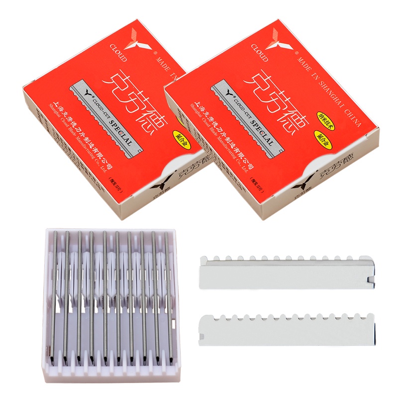 10/20Pcs Stainless Steel Hair Thinning Razors Blades Professional Hair ...