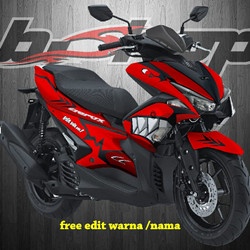 Red Aerox shark full body Decal sticker | Shopee Philippines