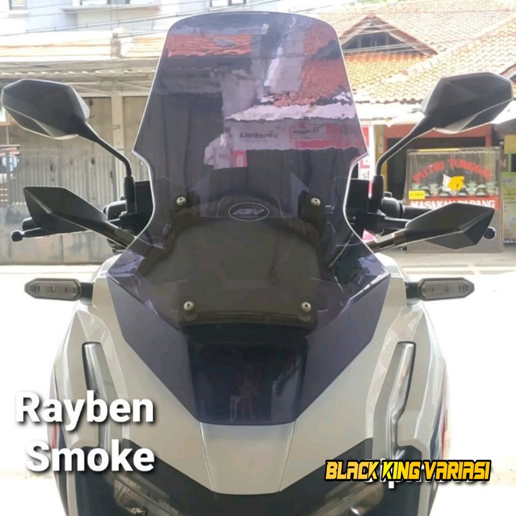 HITAM Ws Visor Windshield Honda ADV 150 High Model rayben clear Black ...