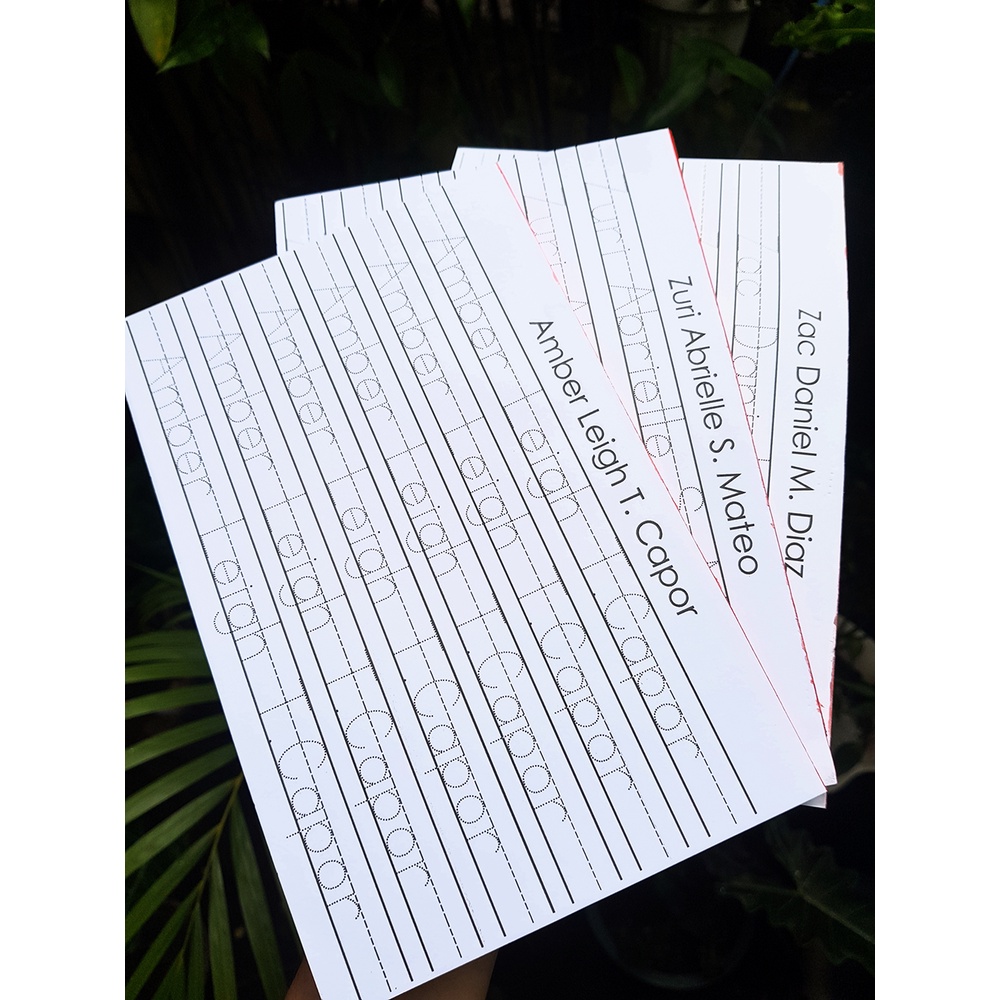 Personalized Name Tracing Pads for Kids | Shopee Philippines
