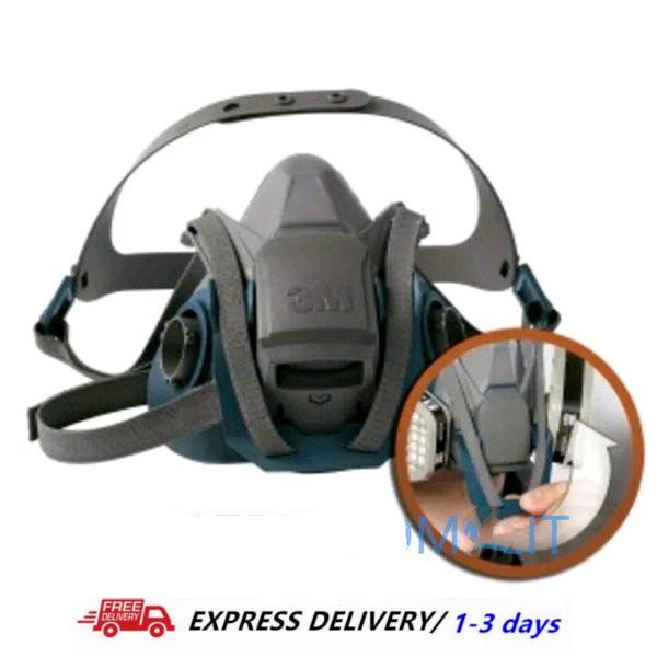 3m Rugged Comfort Mask Quick Latch Half Facepiece Reuseable Respirator ...