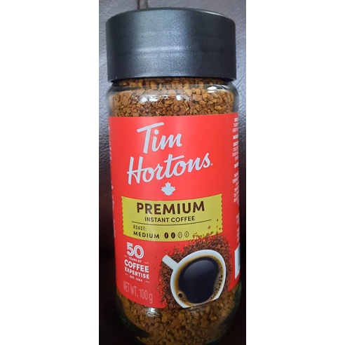 NEW and ORIGINAL -Tim Hortons Premium Instant Coffee (100g) | Shopee ...