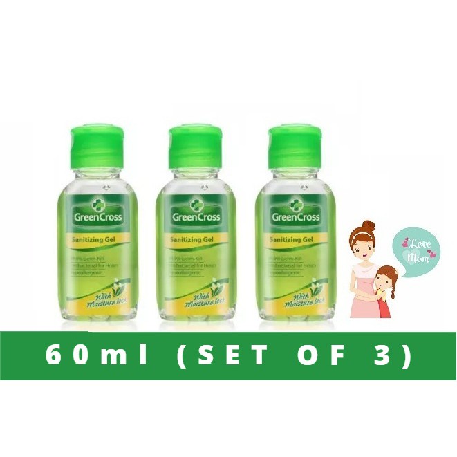 Green Cross Sanitizing Gel 60ml (SET of 3) | Shopee Philippines