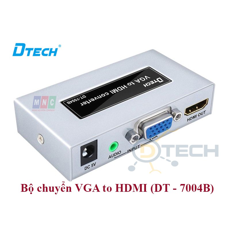 Vga TO HDMI DTECH TRANSPORT (DT- 7004B) | Shopee Philippines