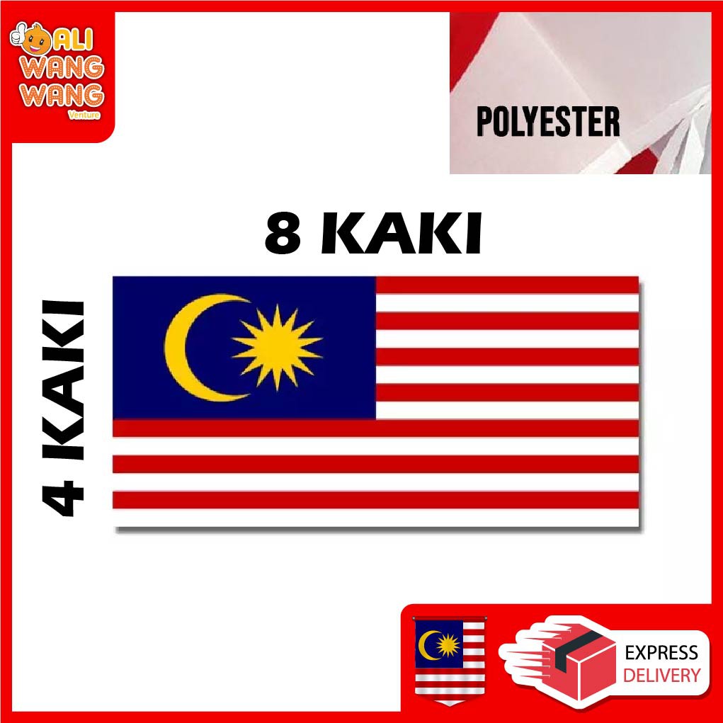 !! Merdeka BIG OFFER!! Big GIANT FLAG For Building Polyester FLAG 4ft X ...