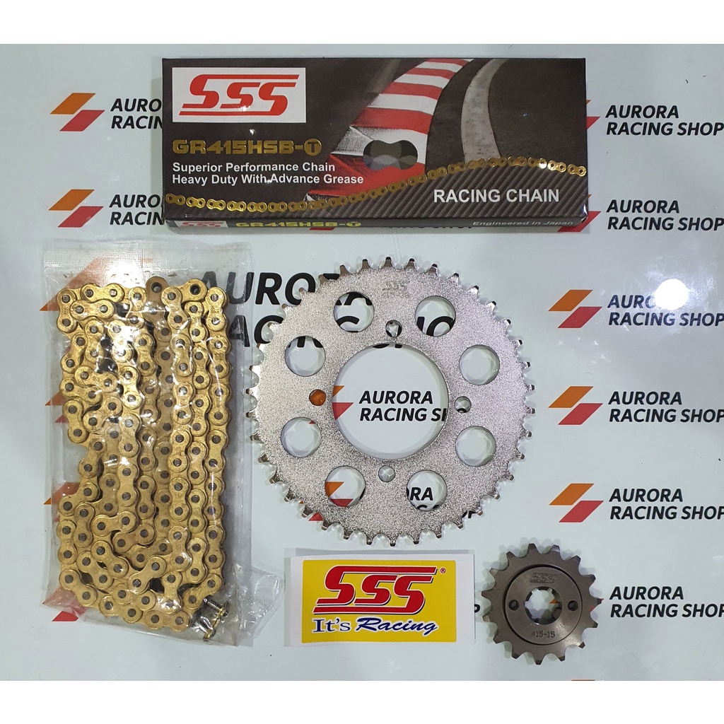 Gear SET SSS JUPITER Z - JUPITER MX - RX KING - F1ZR - 125Z & CHAIN SSS ...