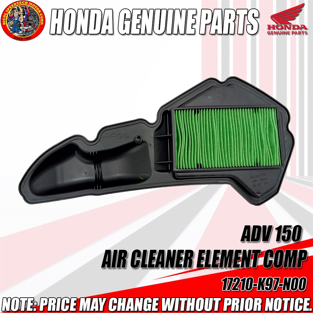 ADV 150 2020/ 2021 AIR CLEANER ELEMENT COMP (HPI) (Genuine: 17210-K97 ...