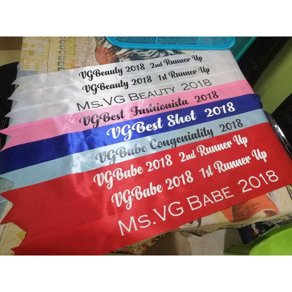 *CHEAPEST* Sash with Custom Print for All Events and Occasions | Shopee ...