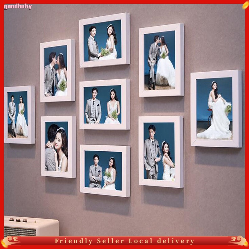 9Pcs 7 inch Picture Frames for Wall Photo Set picture frame wall decor ...