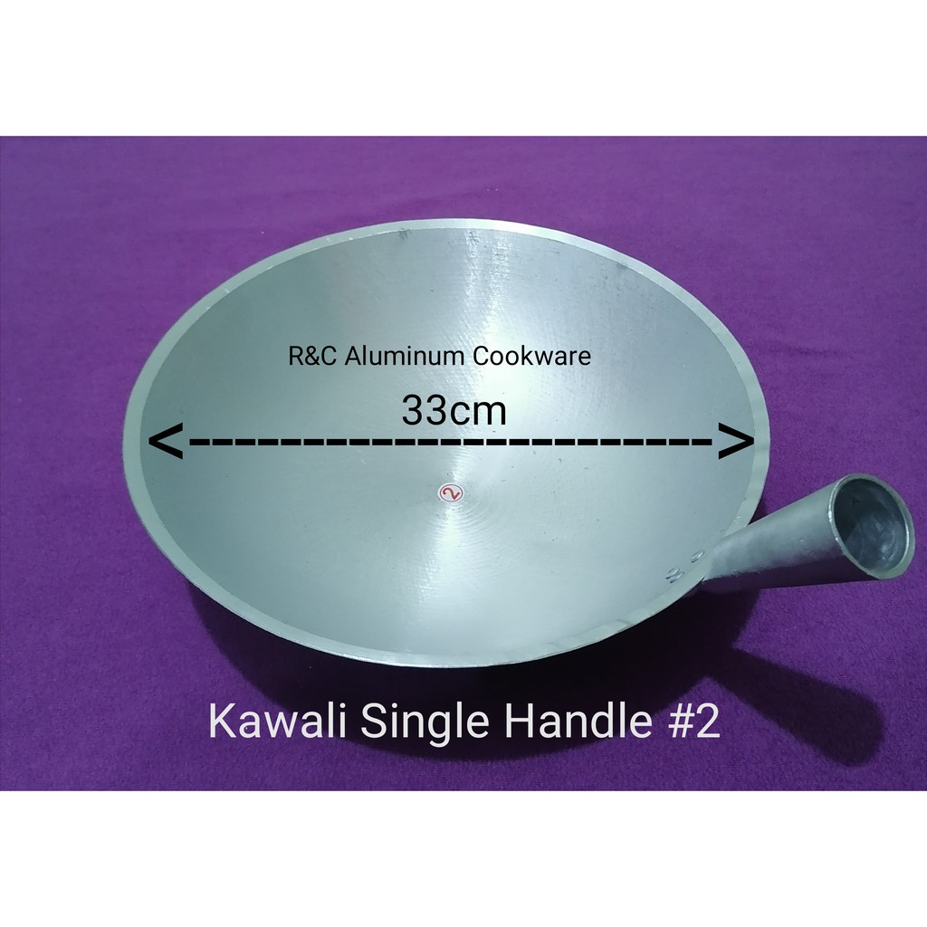 Aluminum Kawali Single Handle #2 (33cm Diameter, 9cm Height) | Shopee ...