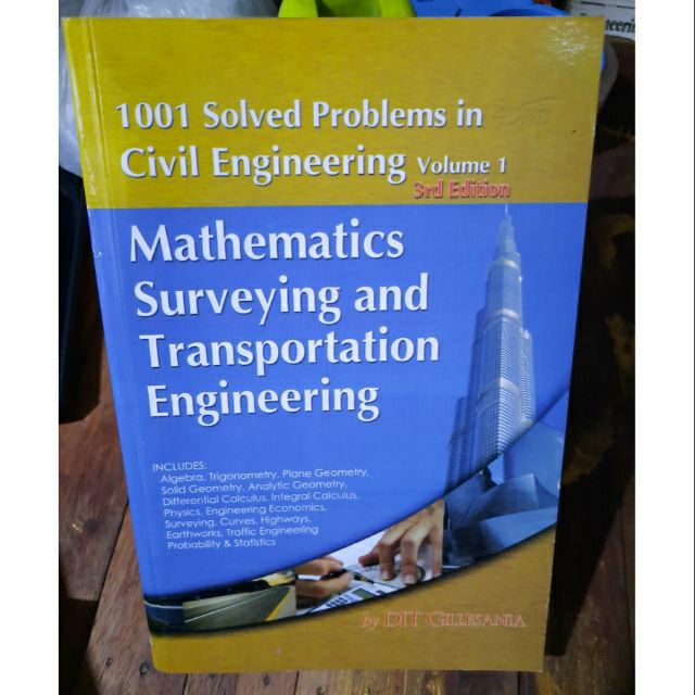 1001 SOLVED PROBLEMS IN C.E MATHEMATICS SURVEYING AND TRANSPORTATION ENGINEERING | Shopee ...