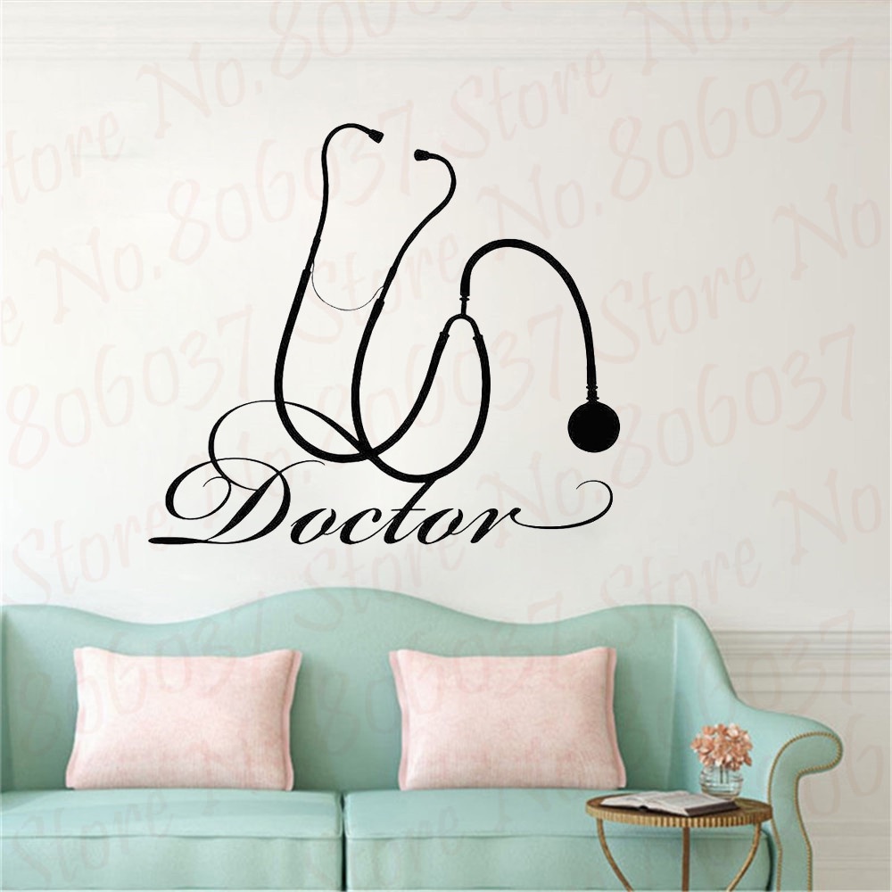 Wall Decal Doctor Hospital Medical Tool Medicine Art Decor Stickers for ...