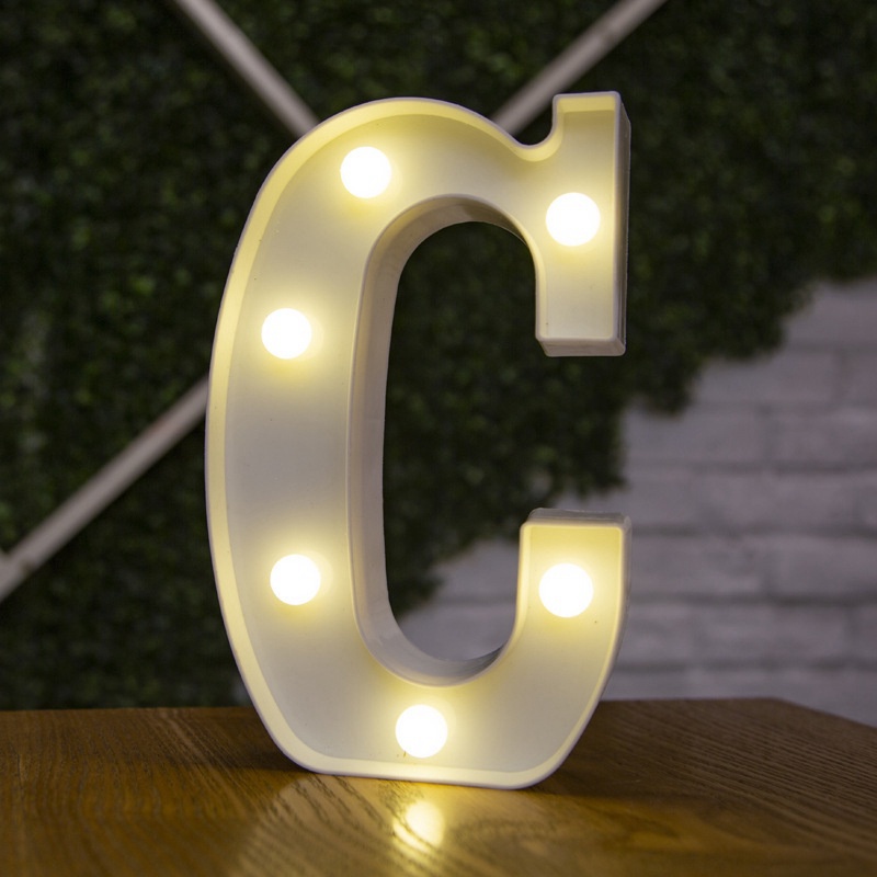 【Fast Delivery】A-Z 3d Letter LED Alphabet Decor Lamp Letter Light Party ...