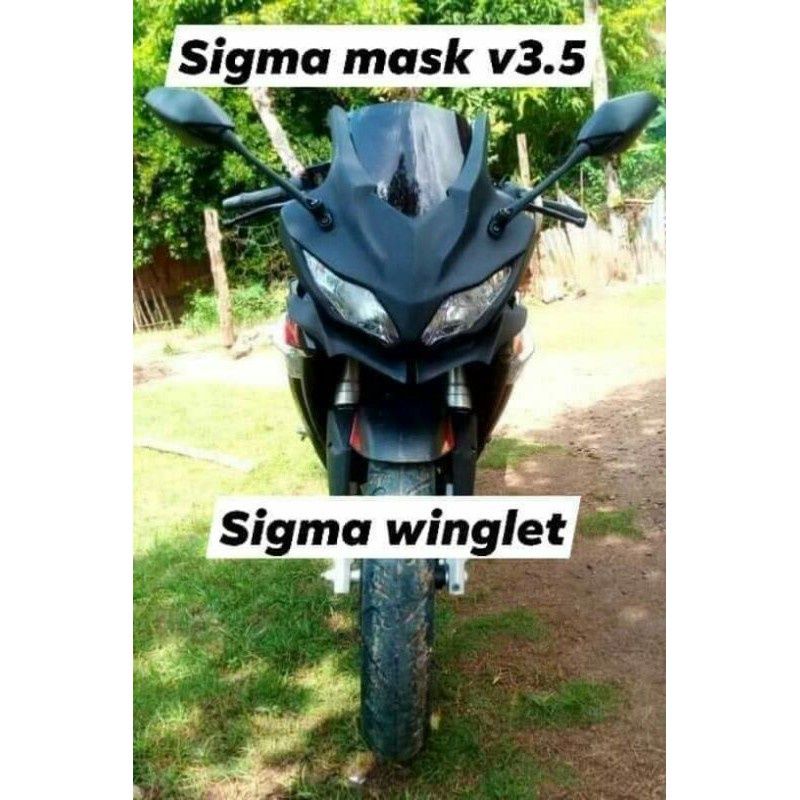 RUSI SIGMA 250 MASK V3.5 and Winglet | Shopee Philippines
