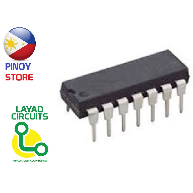 74HC93 7493 4-Bit Binary Ripple Counter IC logic integrated circuit 14 pins | Shopee Philippines