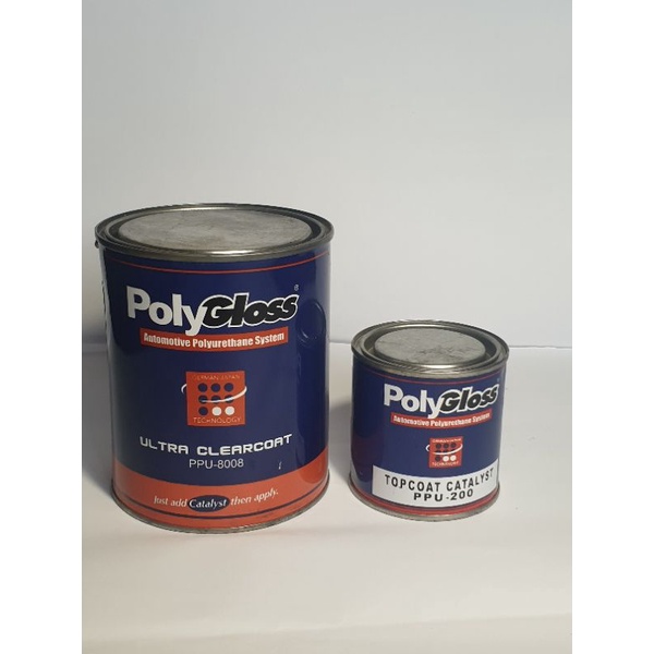 POLYGLOSS ULTRA TOPCOAT CLEAR WITH CATALYST (PPU 8008) 1 quart | Shopee ...