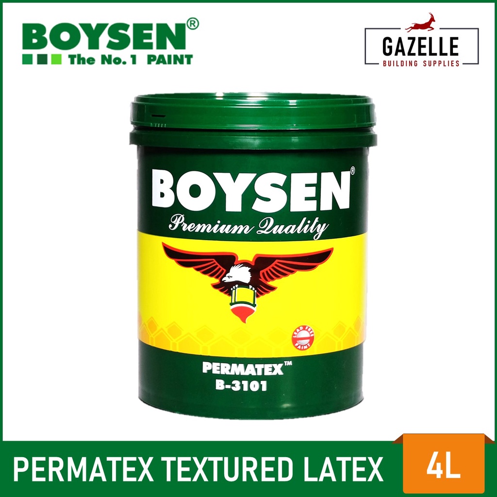 BOYSEN® Permatex™ Water Based Textured Paint #3101 - 4L | Shopee ...