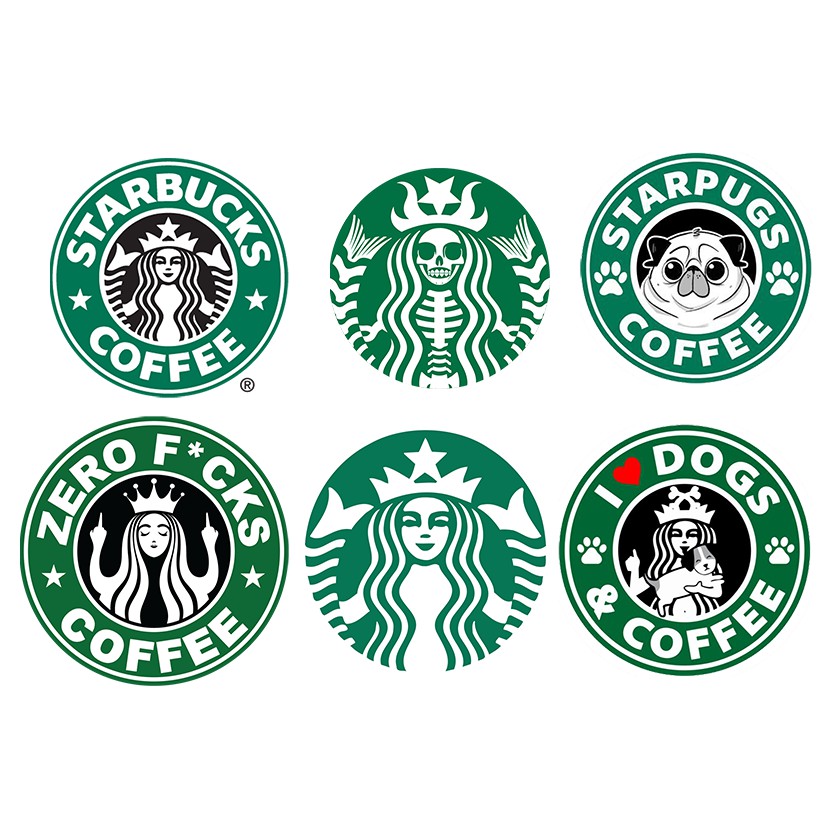 Sticker decal STARBUCKS logo stickers, laptop stickers, helmet stickers ...