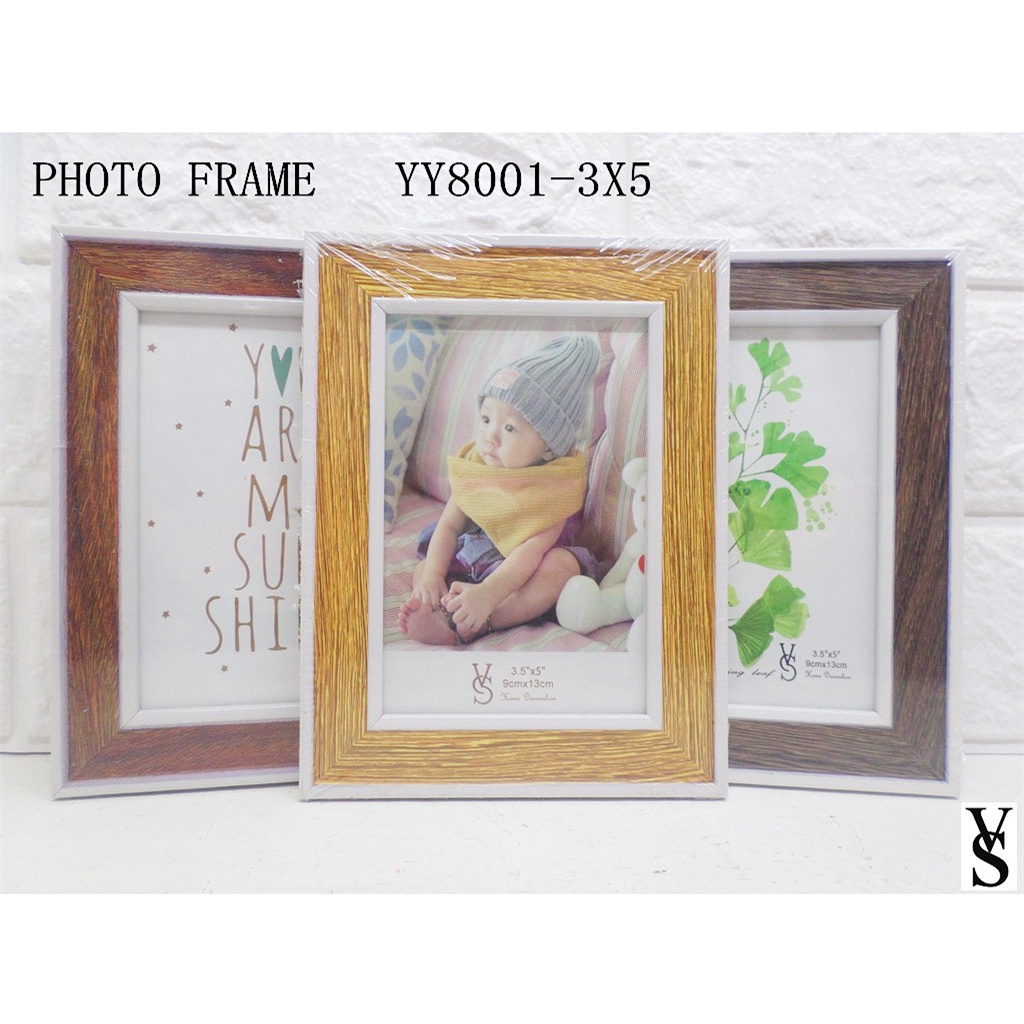 [VS] PHOTO FRAME Wooden picture art frame 3r 4r 3X5 4X6 inches YY8001 ...