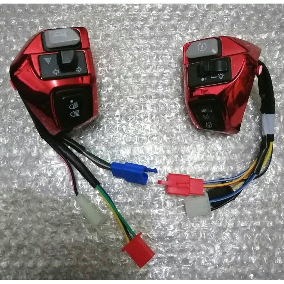 HANDLE SWITCH FOR AEROX/MIO i 125 RED (SHARK KING) | Shopee Philippines