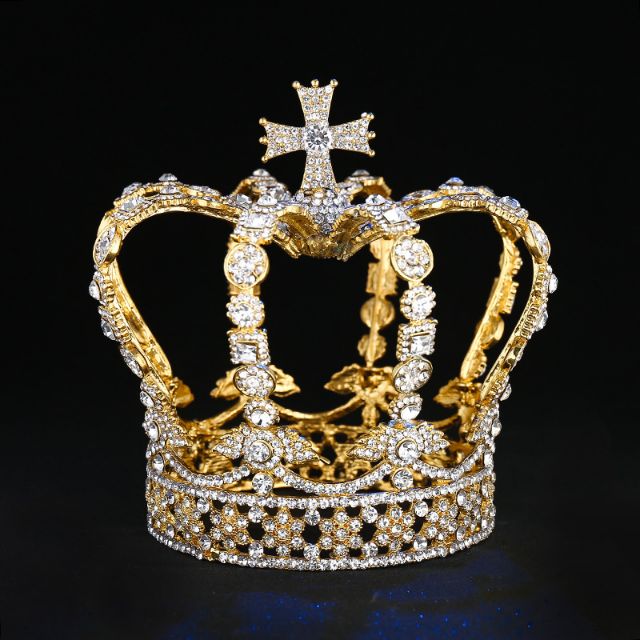 [JP101]European and American bride's crown baroque retro headdress ...