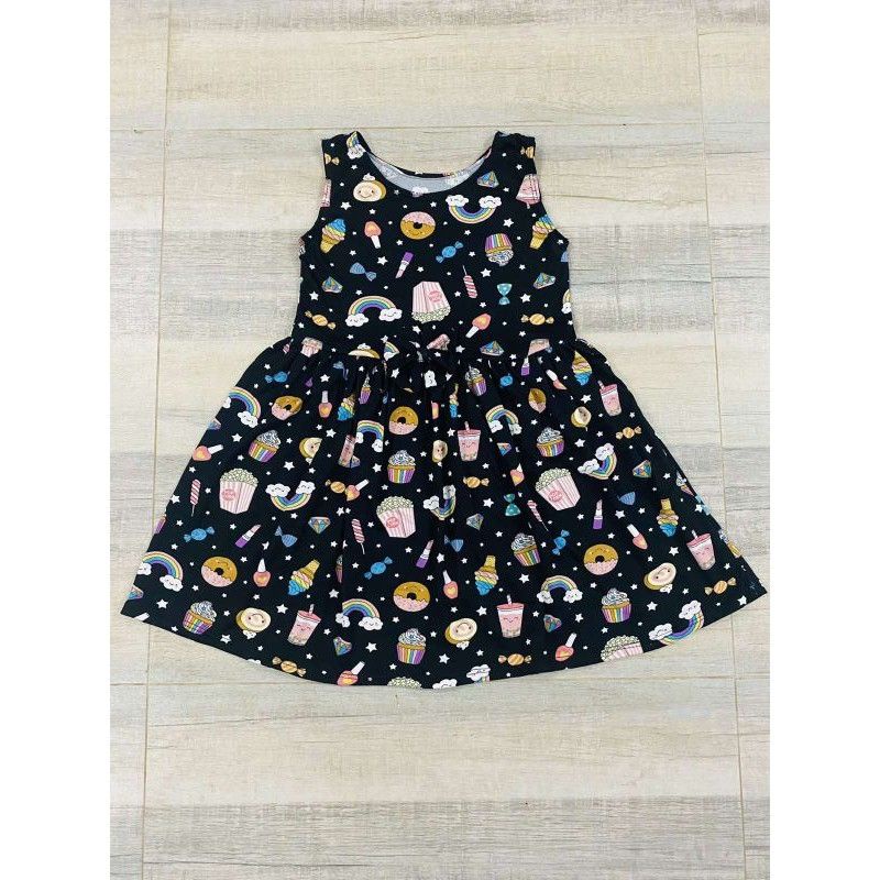 Baby Girl Sando Dress Childrens Summer Outfit Beach Wear Disney Floral ...