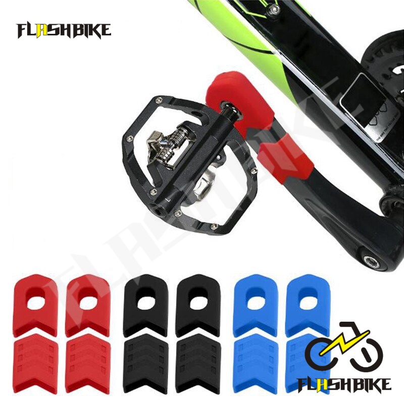 MTB Bike Bicycle Crank Arm Silicone Protector Cover Crankset Protector ...