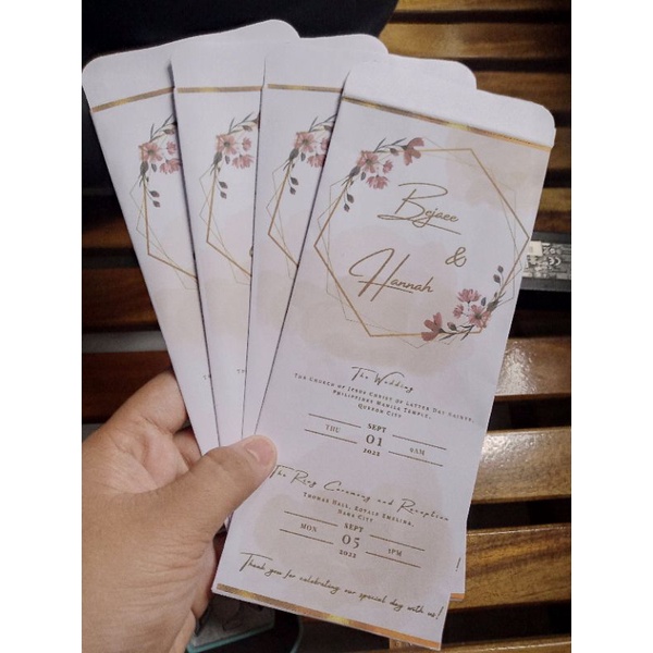 MONEY ENVELOPE Customized for All Occasions Angpao for Debut Wedding ...