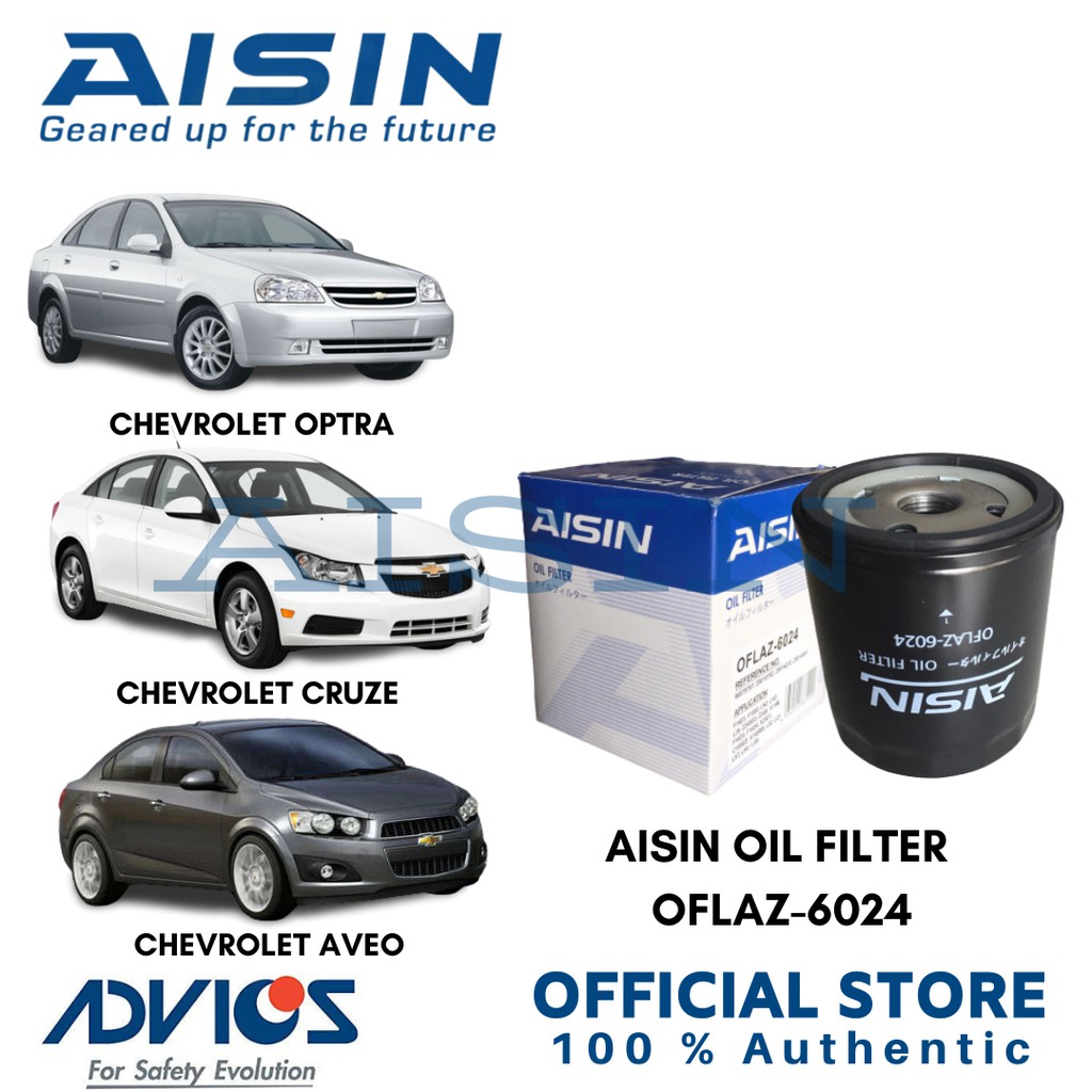 AISIN Oil Filter for Chevrolet CRUZE, AVEO & OPTRA (OFLAZ-6024 ...