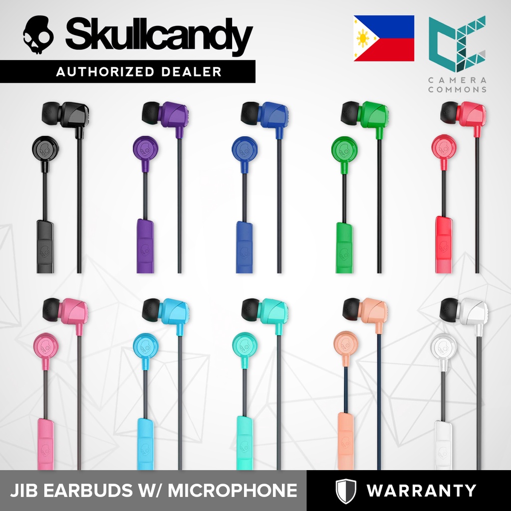SkullCandy Jib Wired Earbuds with Microphone In-Ear Headphones ...