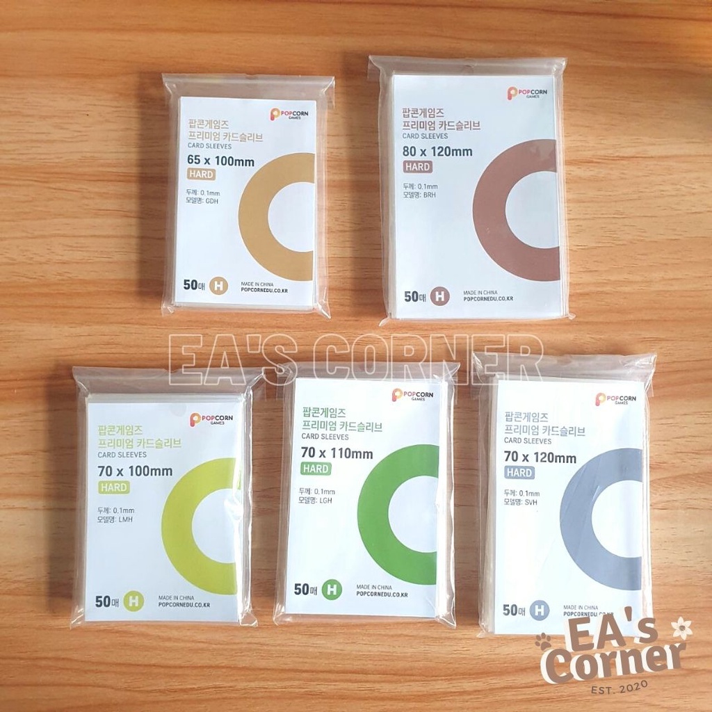 [EA's Corner] [Pack] Popcorn Games Card Sleeves (Hard) 65x100 | 70x100 ...