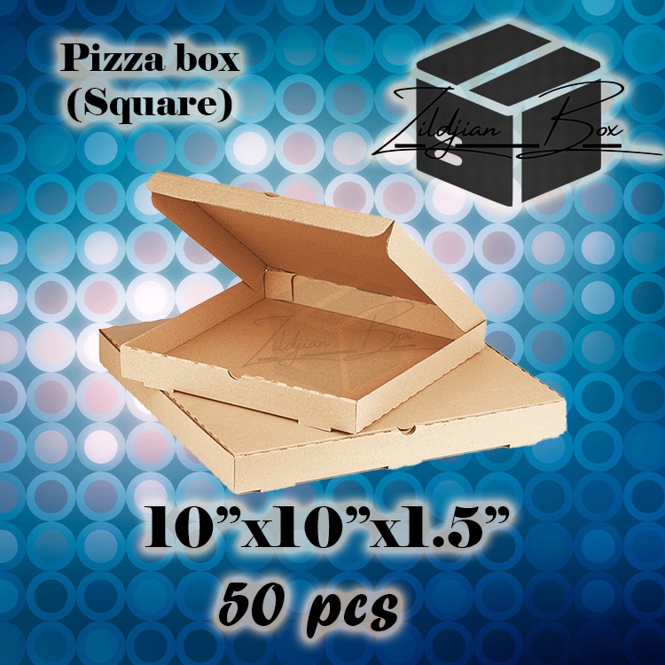 10" Square Pizza box - 50 pcs | Shopee Philippines