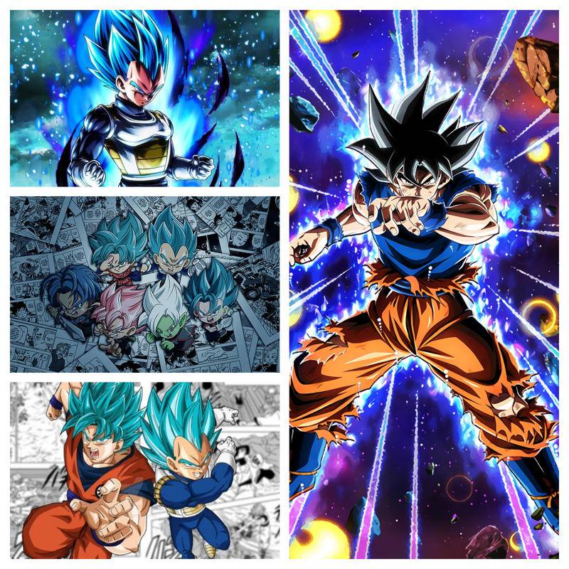 Dragon ball Back Background Anime Wall Art Canvas Painting Wall ...