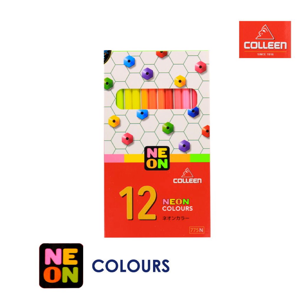 Colleen NEON Colored Pencil 12 colors | Shopee Philippines