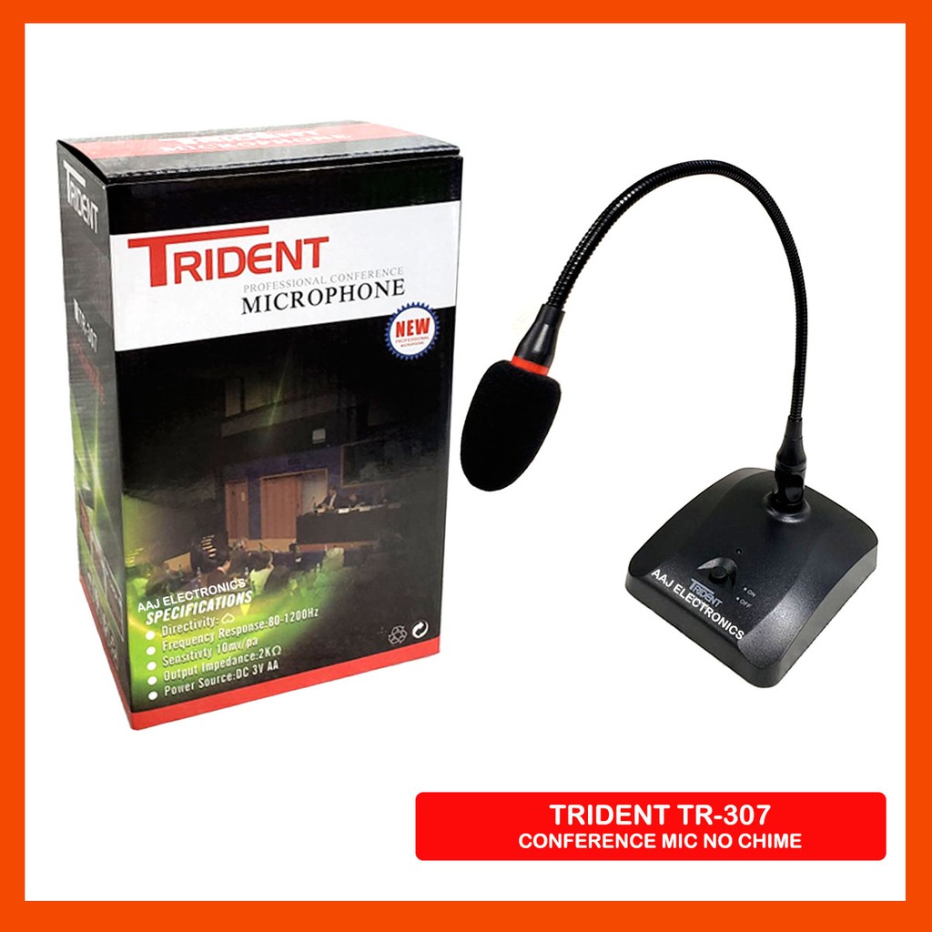 ORIGINAL TRIDENT TR-307 Professional Conference MICROPHONE No Chime ...