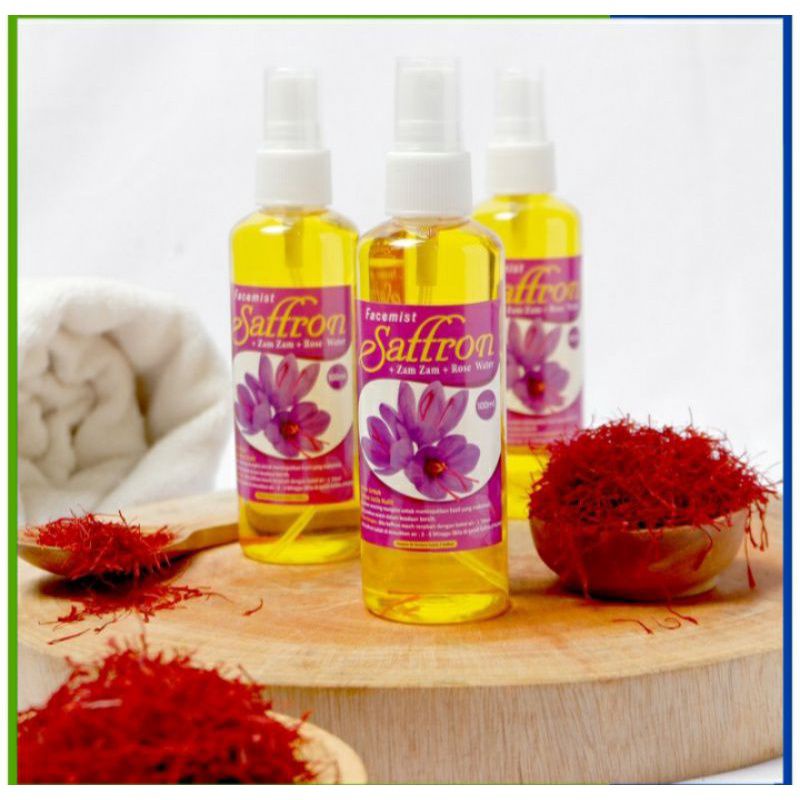 Saffron Facemist with Zam Zam 100 ML ORIGINAL Face mist saffron Spray ...