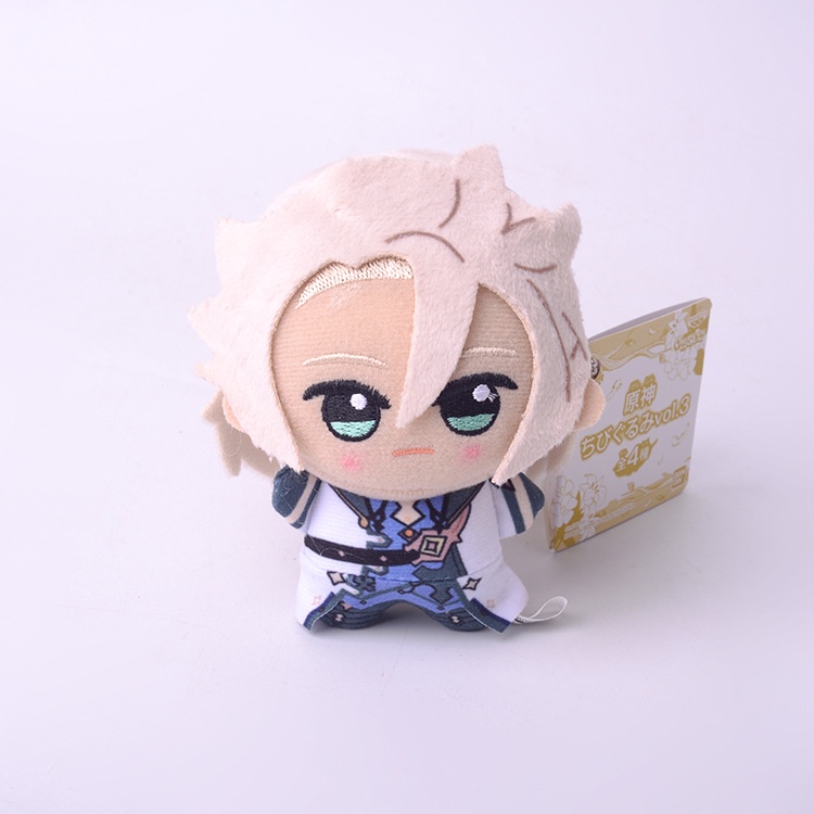 10CM Genshin Impact Tartaglia Zhong Li Fischl Traveler Plush Keychain ...