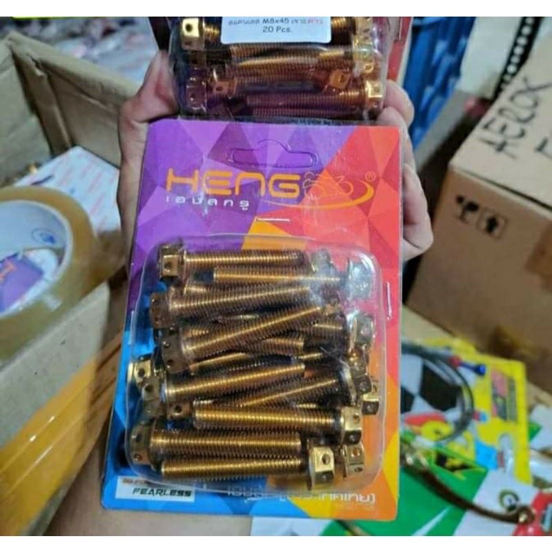 HENG GOLD BOLTS 8x45 ( SOLD PER PIECE ) HENG GOLD BOLTS ORIGINAL ...