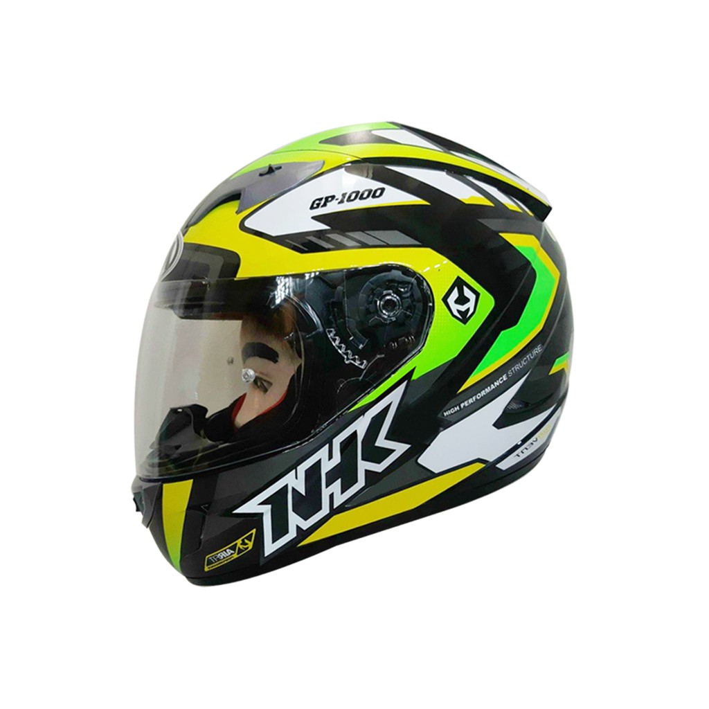 NHK GP 1000 MILLION FULL FACE DUAL VISOR MOTORCYCLE HELMETS | Shopee ...