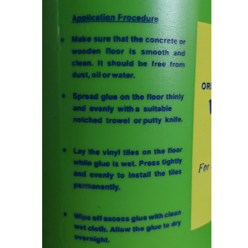 Stikwel Vinyl Tiles Glue/ Adhesive - 1 Kg Stikwell Stickwell PVC Vinyl ...