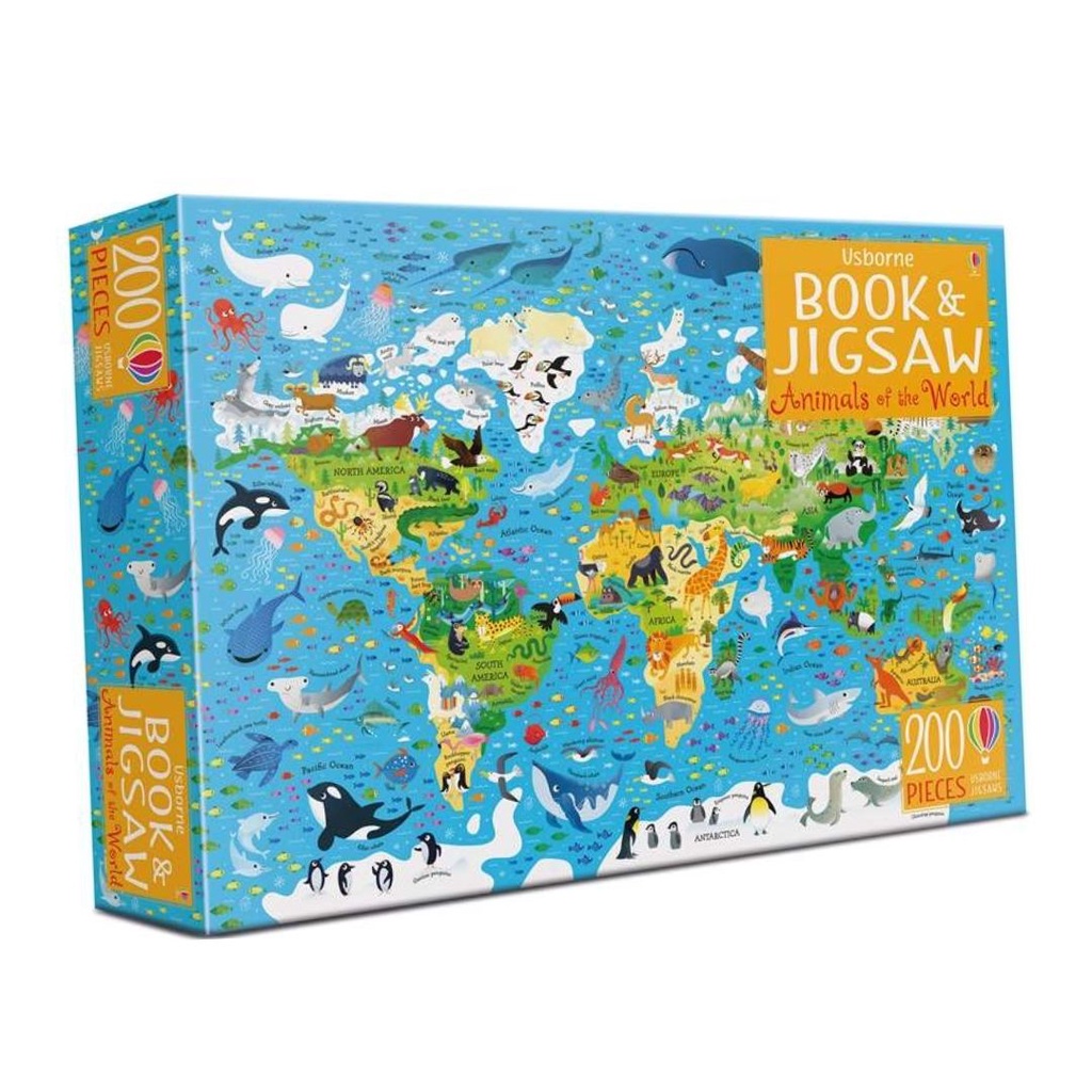 Usborne Book and Jigsaw Animals of the World | Shopee Philippines