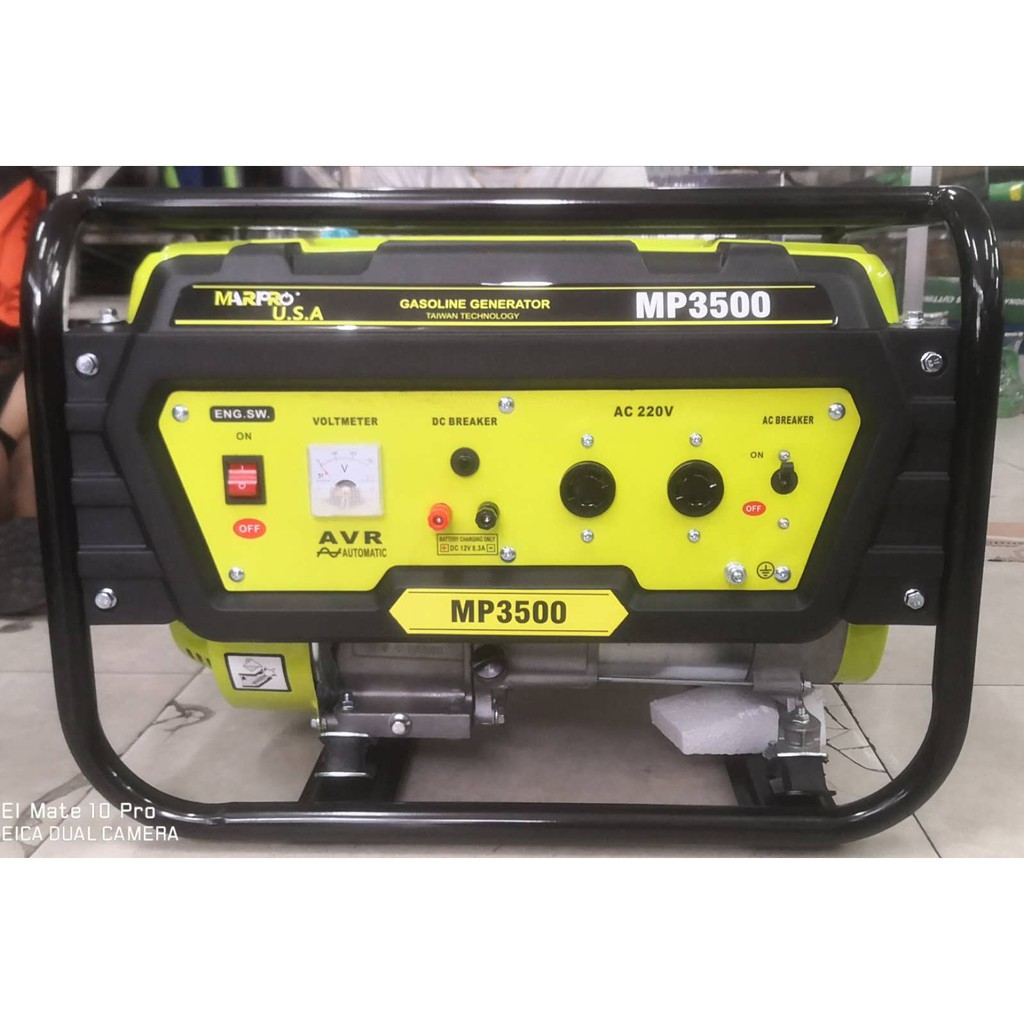 MARPRO 3500 WATTS GASOLINE GENERATOR MP3500 | Shopee Philippines