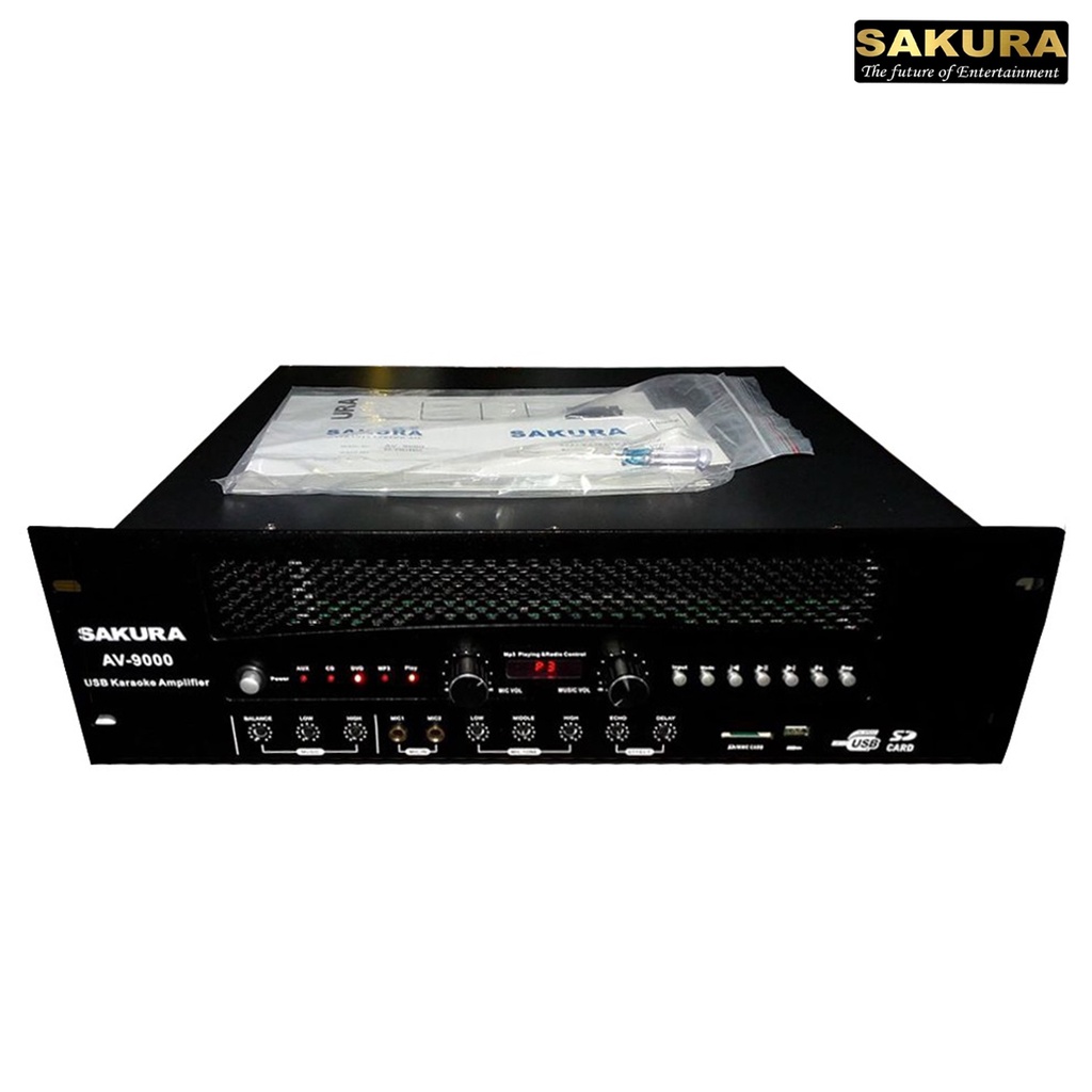 Sakura Amplifier AV 9000 // 1800W x2 Original / Sakura Amplifier with Bluetooth / Original ...