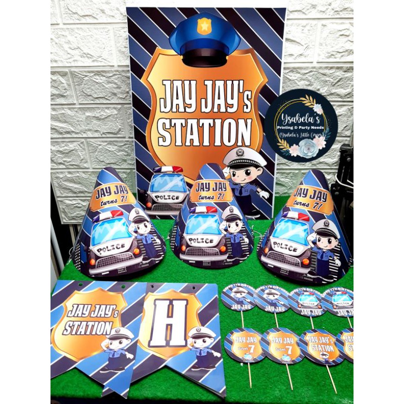 POLICE THEME BIRTHDAY PARTY NEEDS | Shopee Philippines