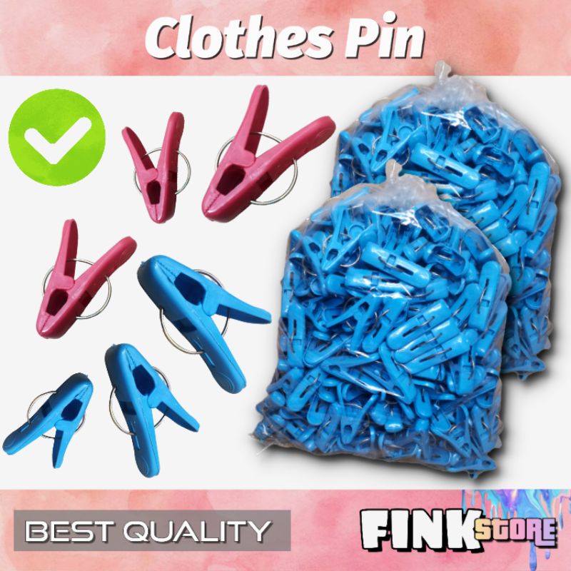 Plastic Clothes Pin 1/4 to 1kg Curtain Bedsheet Laundry Pins | Shopee ...